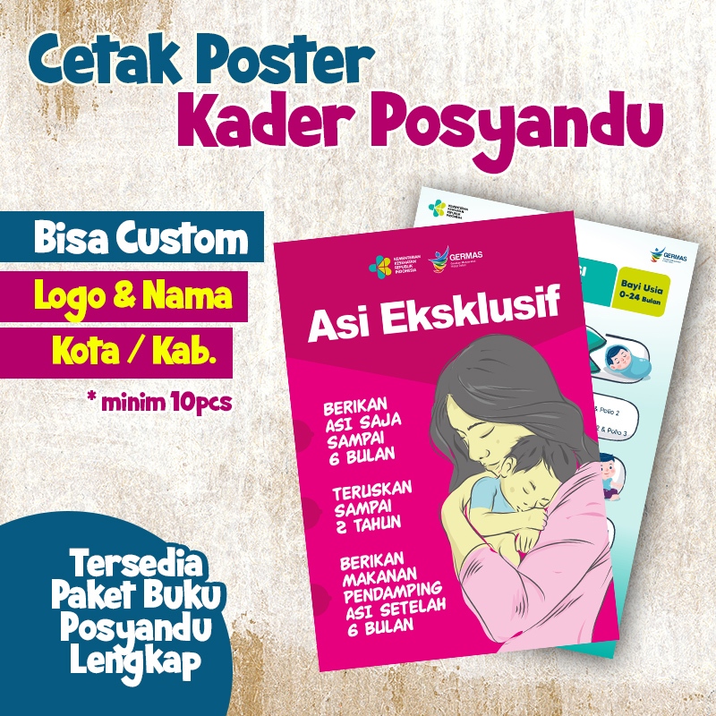 Jual POSTER POSYANDU | POSTER IMUNISASI | POSTER ASI EKSLUSIF | POSTER ...