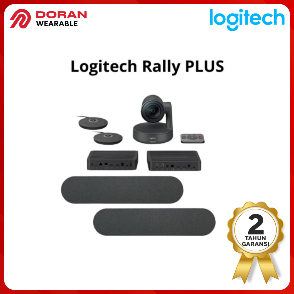 Jual Logitech Rally Plus System Ultra HD Video Conference - ORI Garansi ...