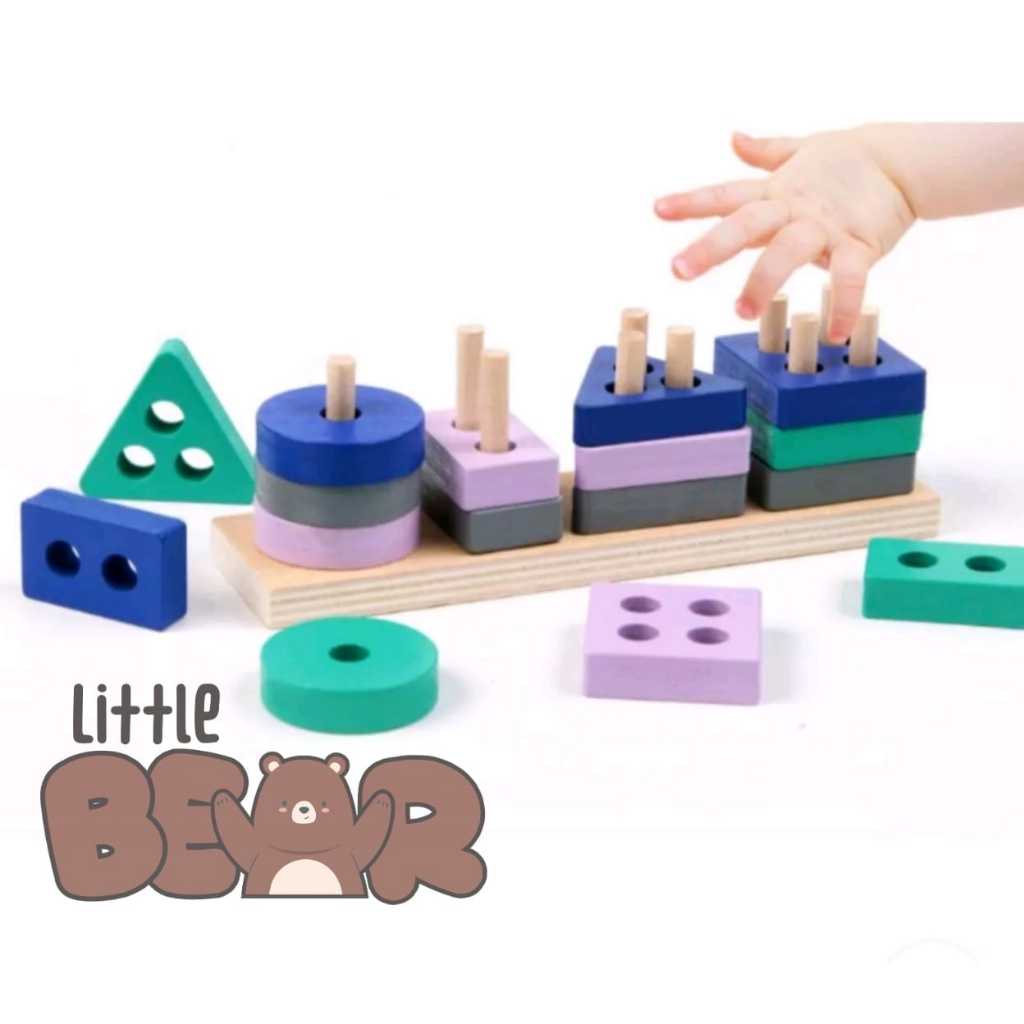 Jual PUZZLE KAYU SHAPES SORTING WOODEN TOYS / MAINAN EDUKASI ANAK ...