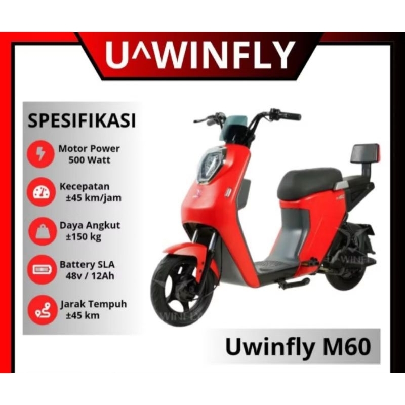 Jual sepeda listrik U*winfly M60 | Shopee Indonesia