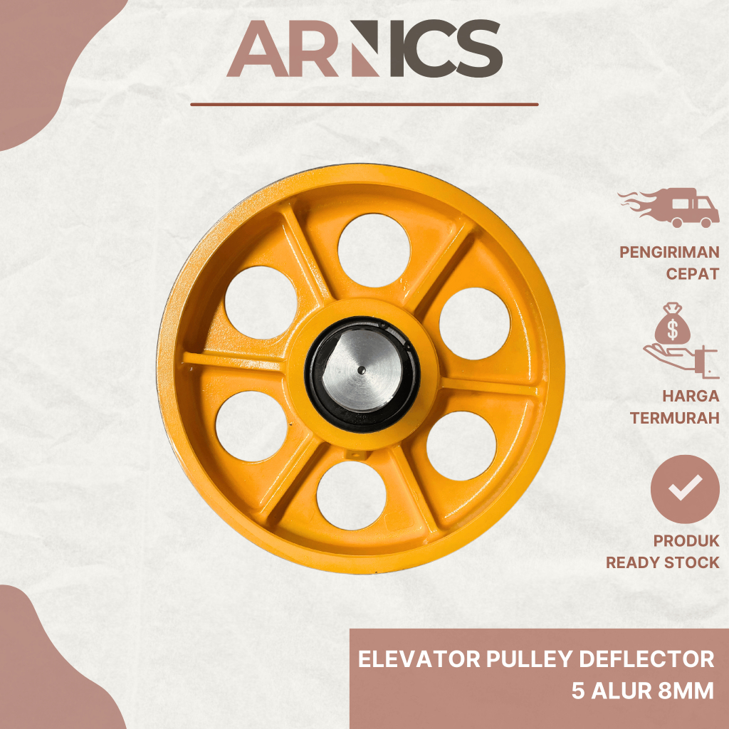 Jual Elevator Pulley Deflector 5 Alur x 8mm / Pulley Lift / Pulley Car ...