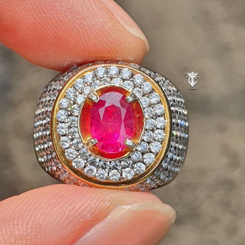 Jual Batu Permata Mulia Natural RED Ruby 1.50 Ct Heat A GRI Lab Memo ...