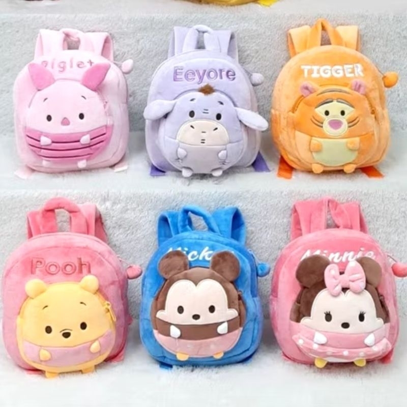 Jual Tas Ransel Anak Karakter Disney | Tas Boneka Lucu Lembut Halus ...