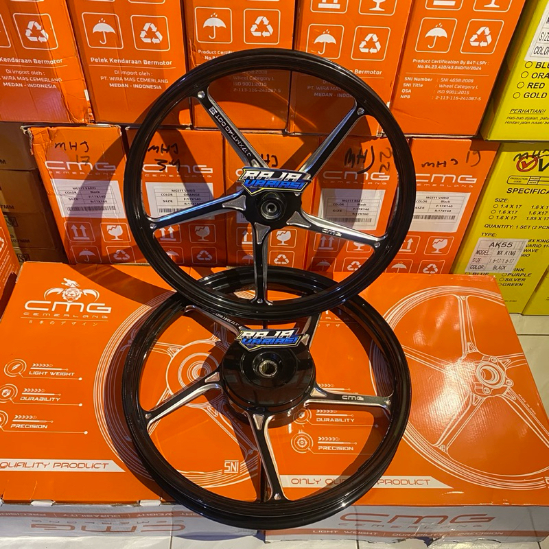 Jual Velg Velek Racing CNC CMG Enkei 511 P5 Ring 17 Honda Vario 125 150 ...