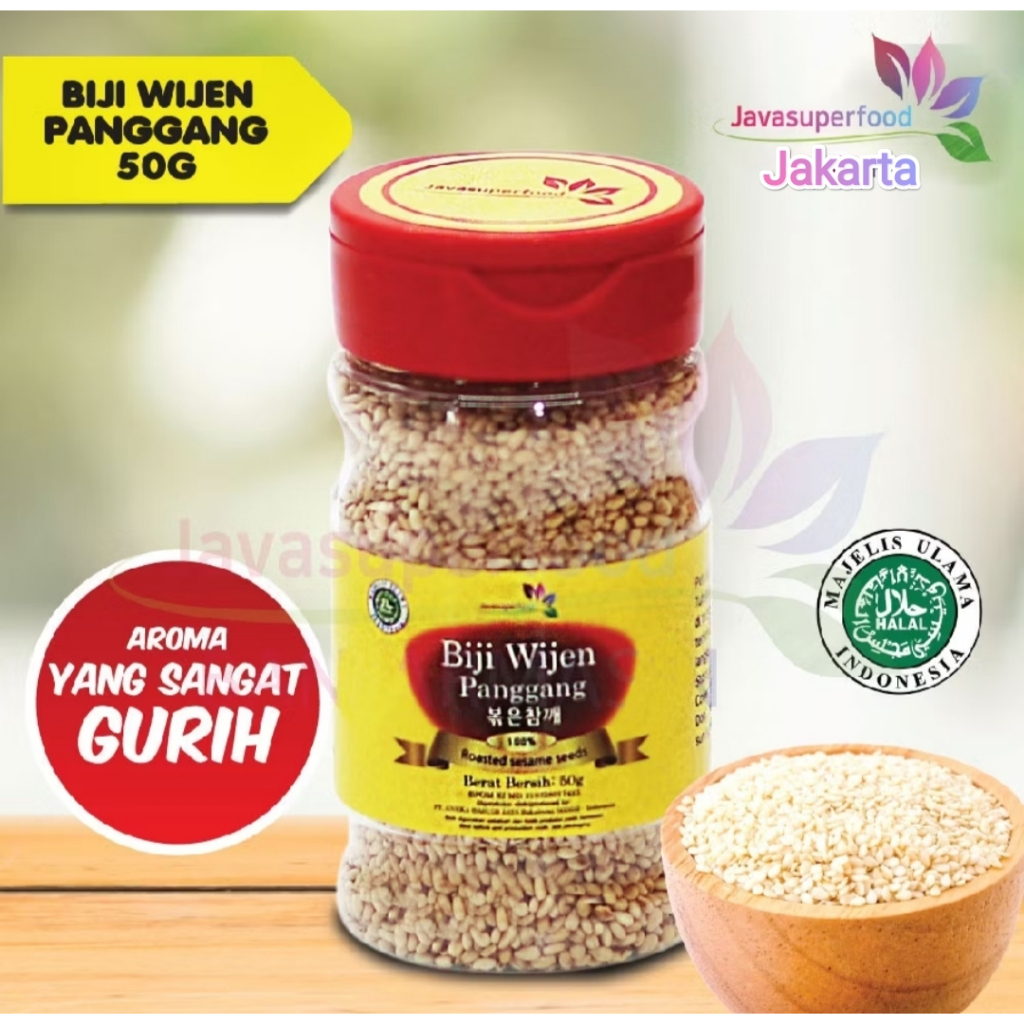 Jual Biji Wijen Panggang - Roasted Sesame Seed - 50g - Halal | Shopee ...