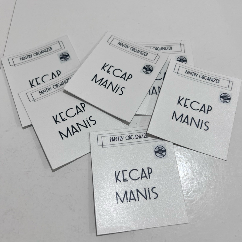 Jual STIKER SAJA NAMA SAOS DAPUR AESTHETIC LABEL TULISAN STICKER SAUCE ...