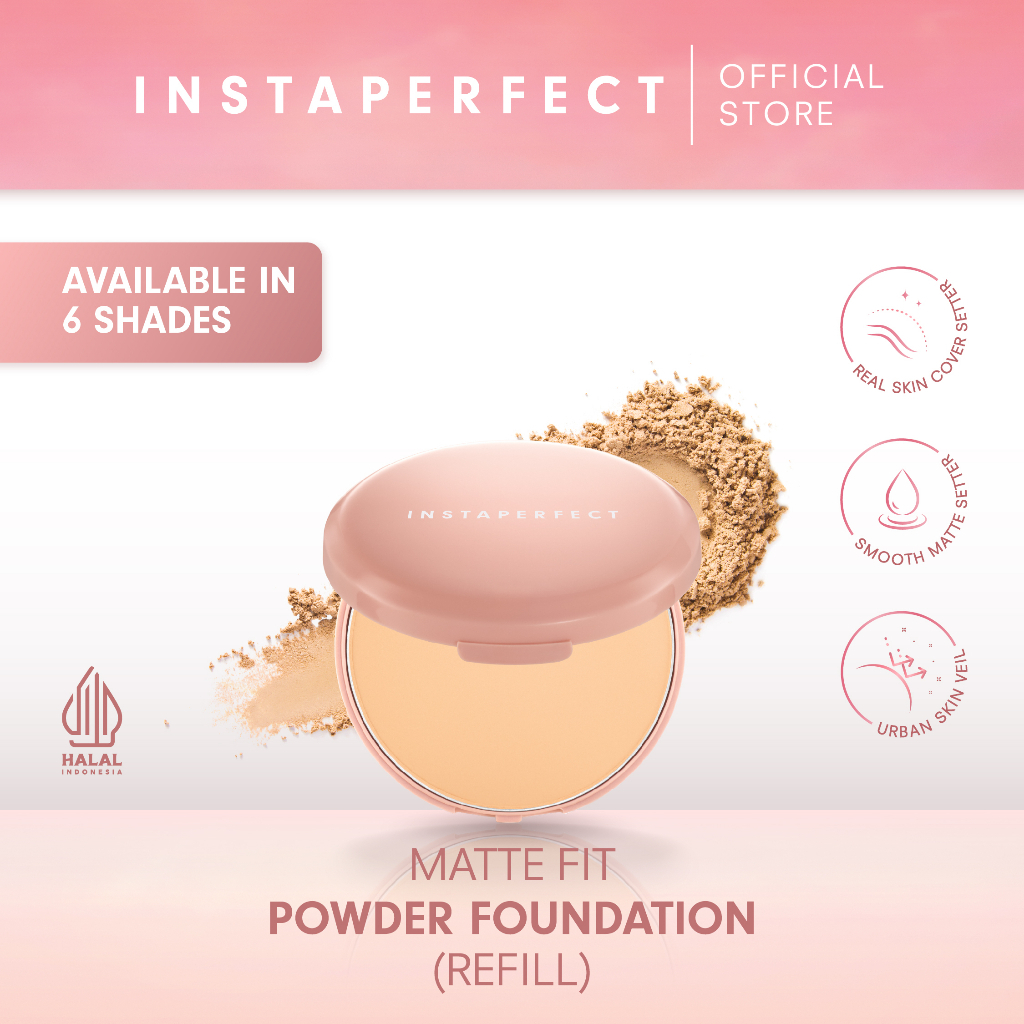Jual Wardah Refill InstaPerfect Matte Fit Powder Foundation (isi ulang ...