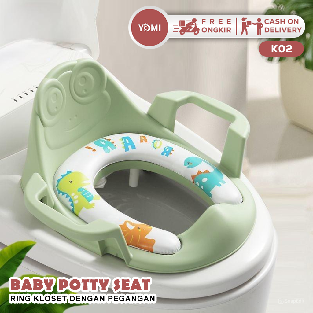 Jual YOMI Baby Potty Seat with Handles K02/ Ring kloset Dengan Pegangan ...