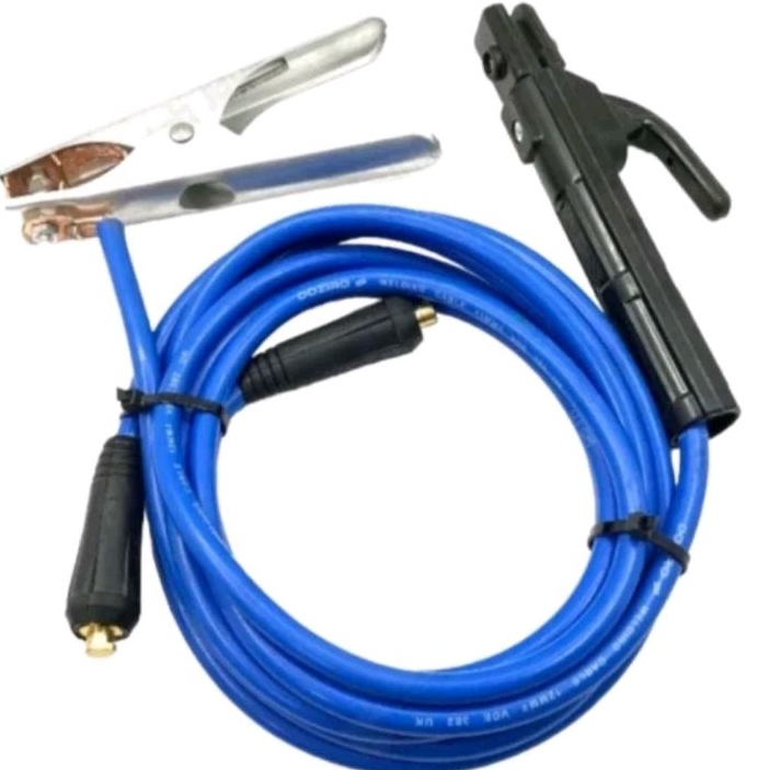 Jual paket set stang las & tang massa & kabel 10 meter stang las ...