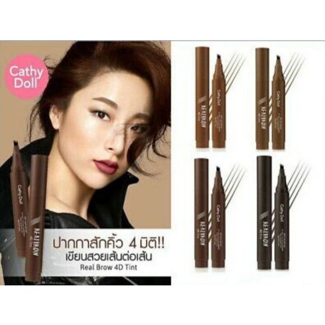 Jual CATHY DOLL REAL BROW 4D TINT TATOO ORIGINAL | Shopee Indonesia