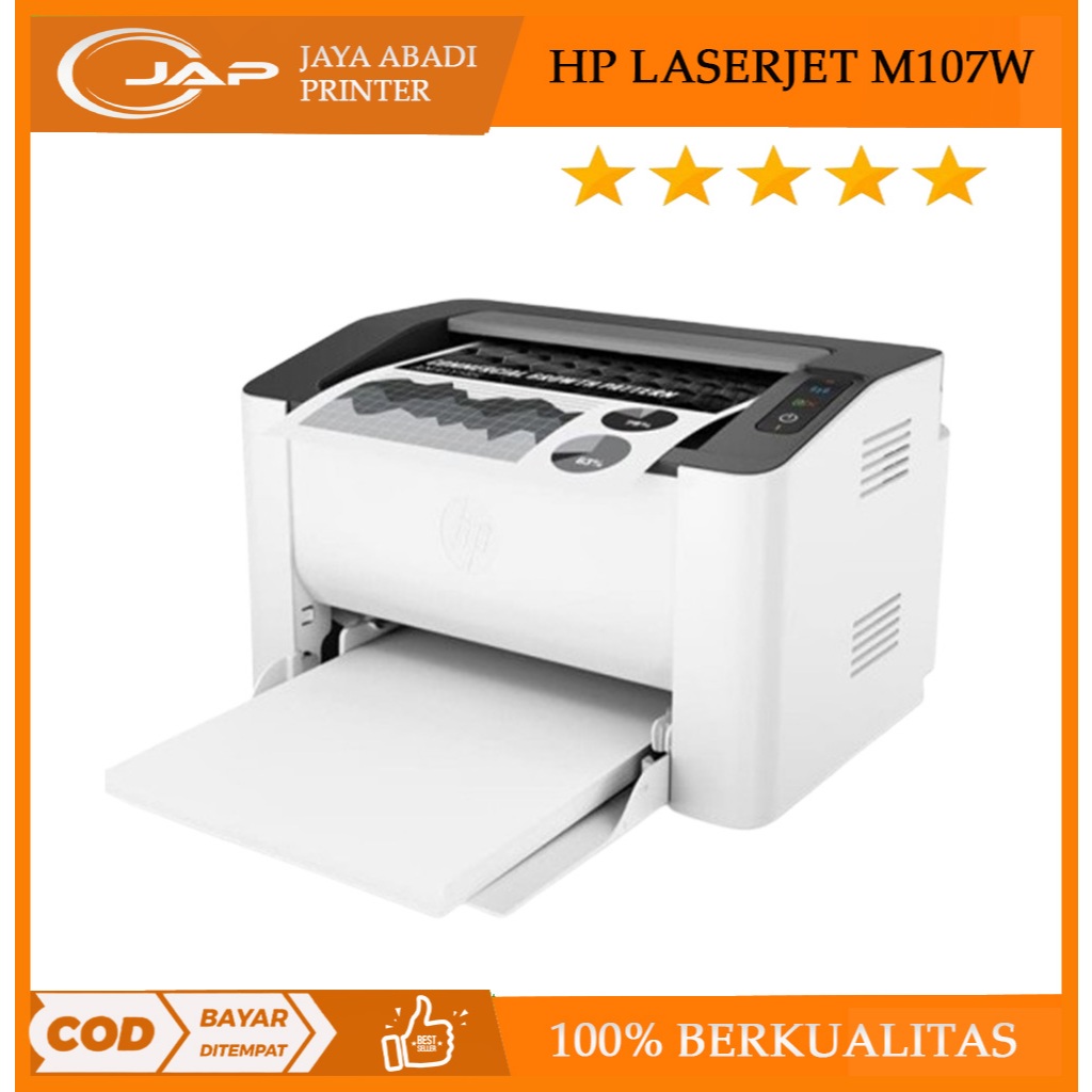 Jual Printer Hp Laserjet 107w Perinter hitam putih bisa wifi | Shopee ...