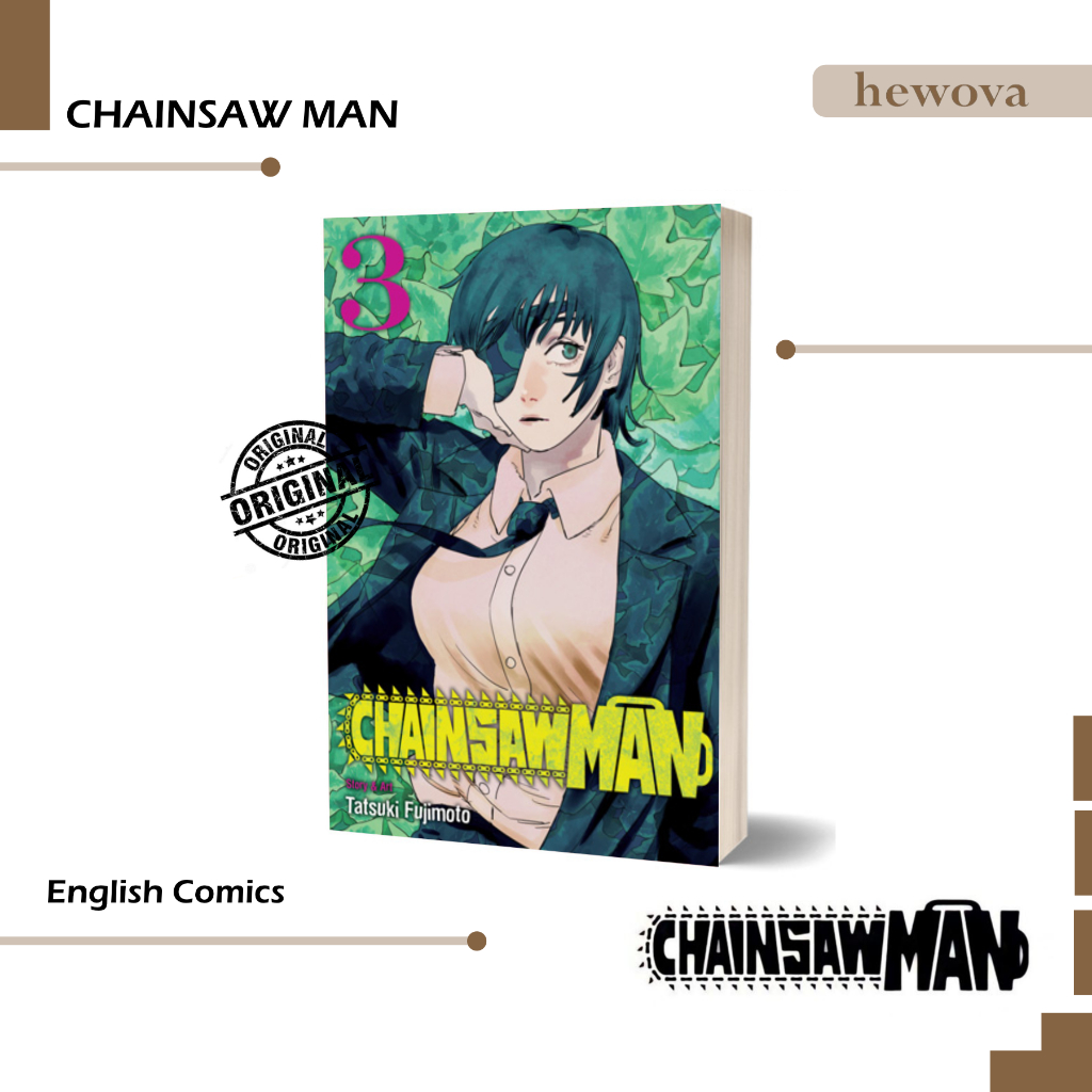Jual Komik Chainsaw Man Volume 3 - Tatsuki Fujimoto | English | Shopee Indonesia