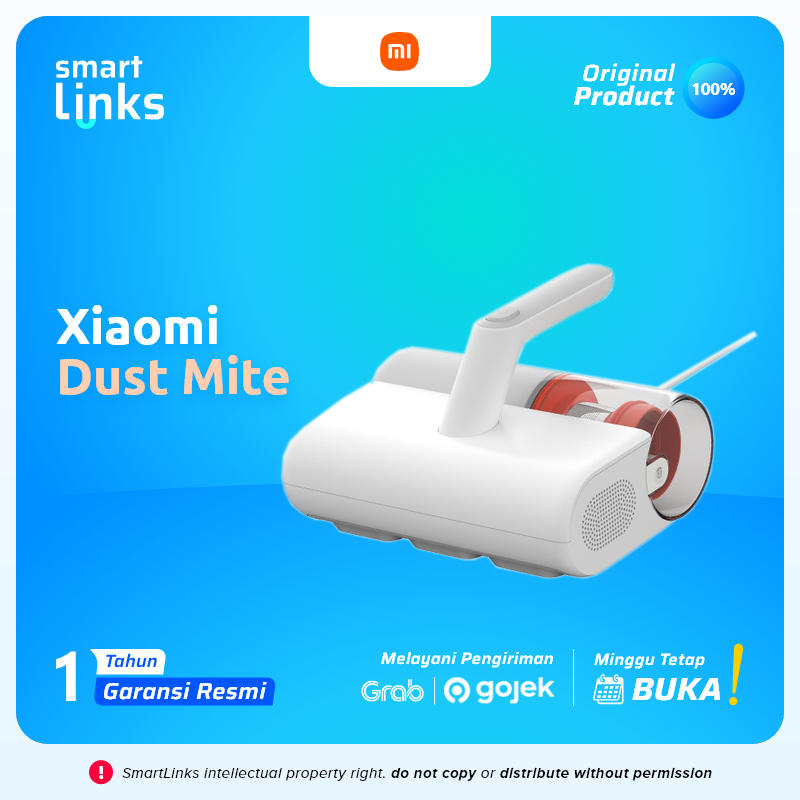 Jual Xiaomi Dust Mite Vacuum Cleaner | Daya Isap Cyclone 12.000 Pa ...
