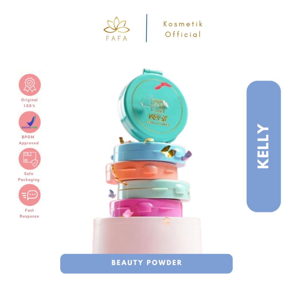 Jual KELLY Beauty Powder - Compact Powder Original BPOM | Shopee Indonesia