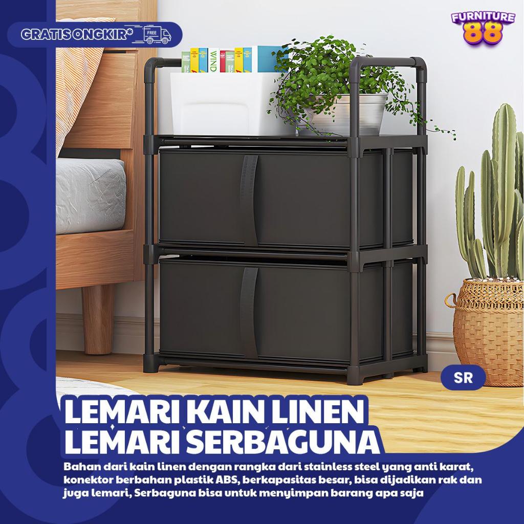 Jual Furniture88 Lemari Susun Variasi 1 dan 2 Laci Lemari Linen ...