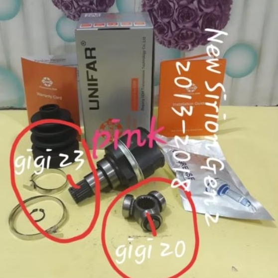 Jual CV Joint Dalam As Roda Depan Dalam As Tarik Dalam Daihatsu New Sirion 2013-2018 Gen 2 AT MT ...