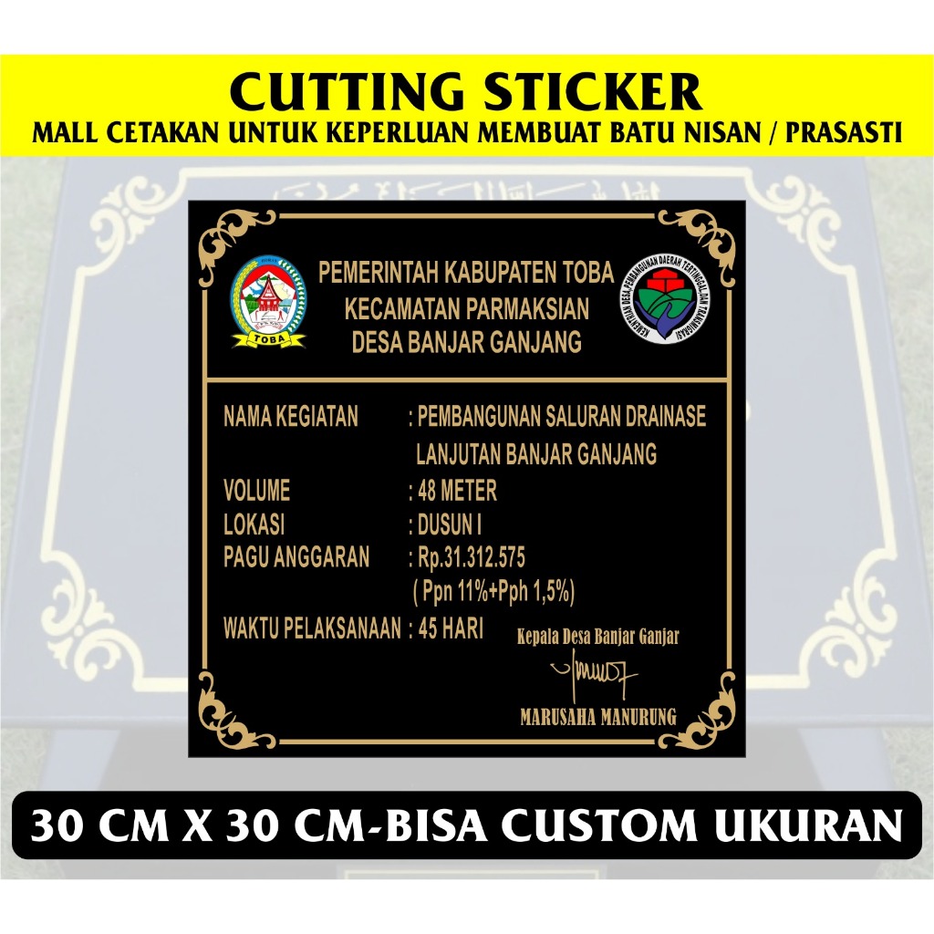 Jual STICKER CUTTING MALL PRASASTI STICKER MALL PRASASTI PROYEK BISA ...
