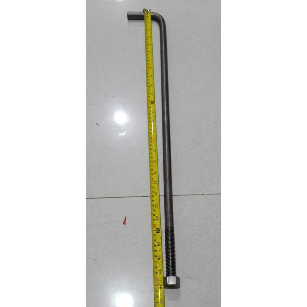Jual Baut Angkur L m19 x 700mm x 100mm / anchorbolt L 3/4 x 70cm x 10cm ...