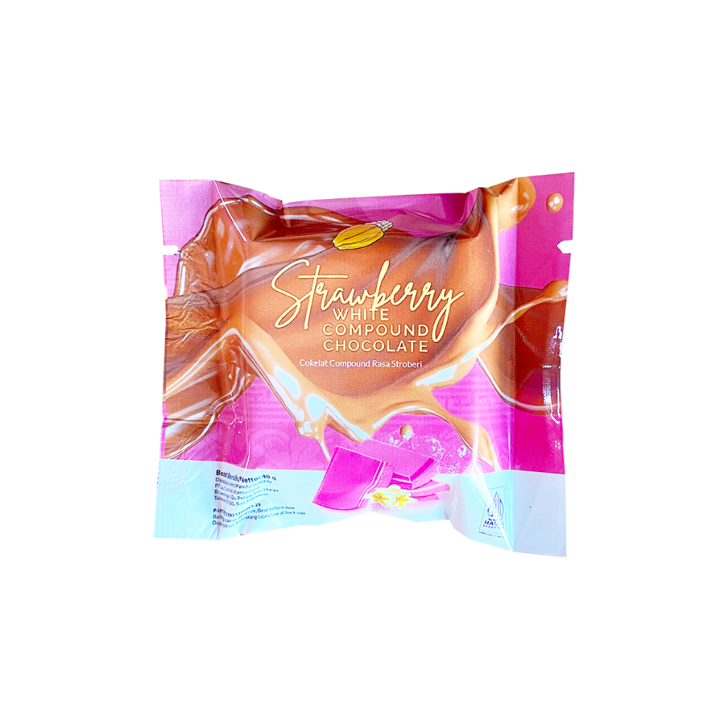 Jual Strawberry Compound Chocolate-40g | Shopee Indonesia