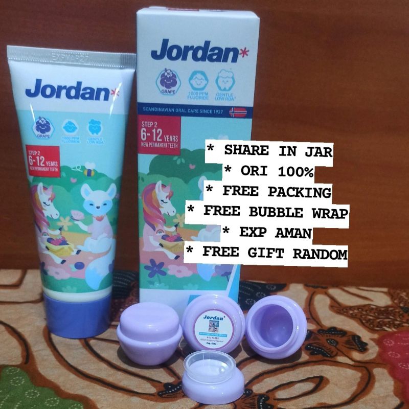 Jual Jordan Oral Care Kids Toothpaste Step 2 Usia 6-12 Tahun SHARE IN ...