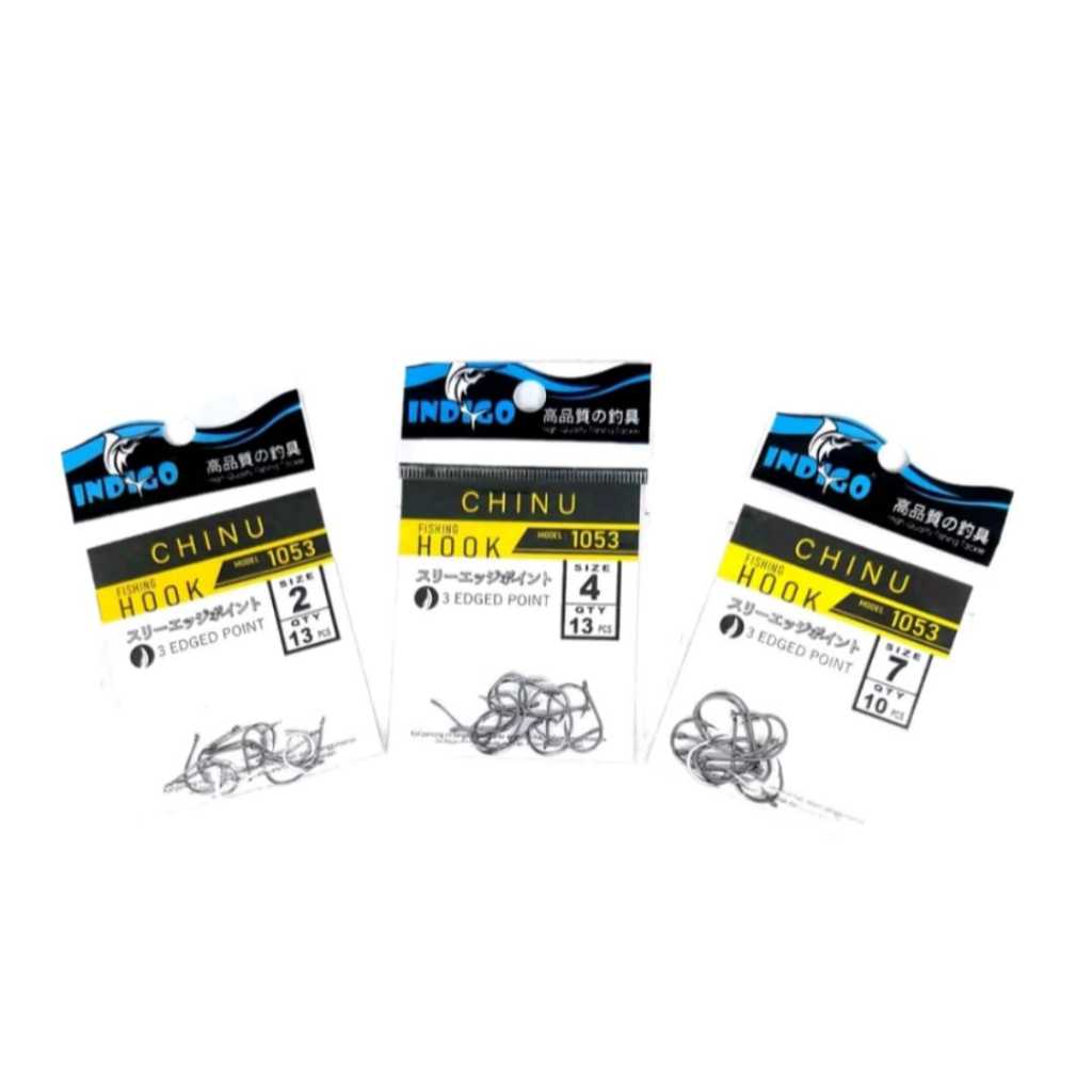Jual Kail Pancing Tipe Kail Besar Indigo CHINU HOOK Tipe 1053 | Shopee ...