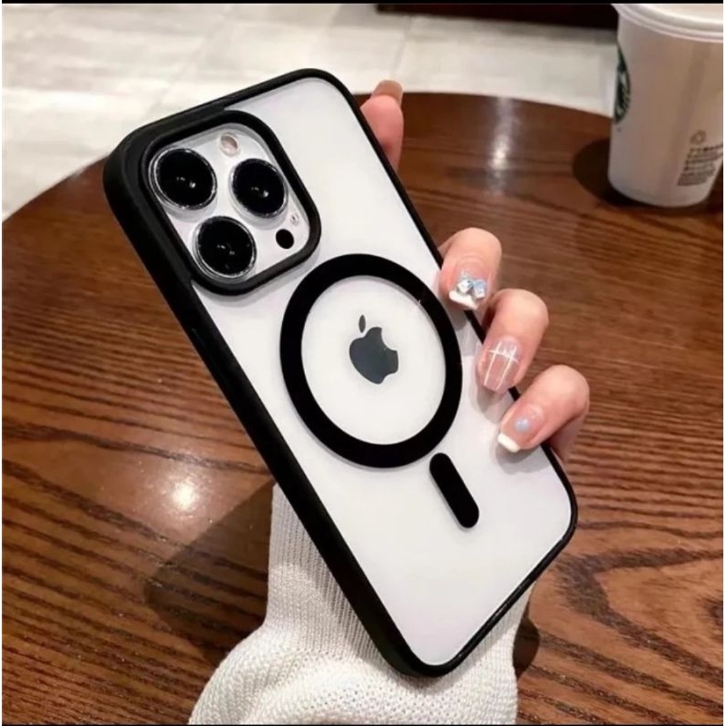 Jual Iphone 11 Case Magsafe List Hitam Magnetic Wireless Acrylic Case ...