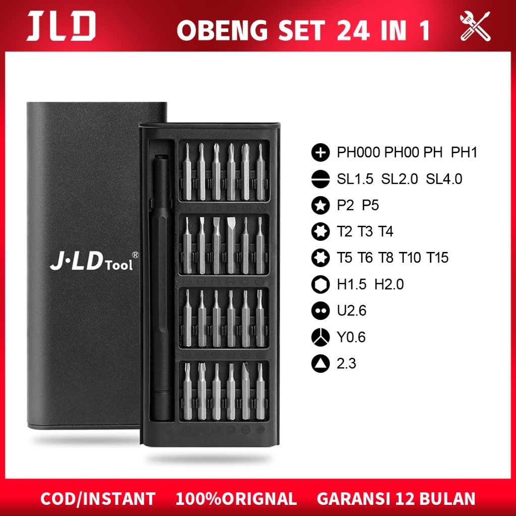 Jual JLD Obeng HP Set 24in 1 Magnetic Baut Kecil Multifungsi ...