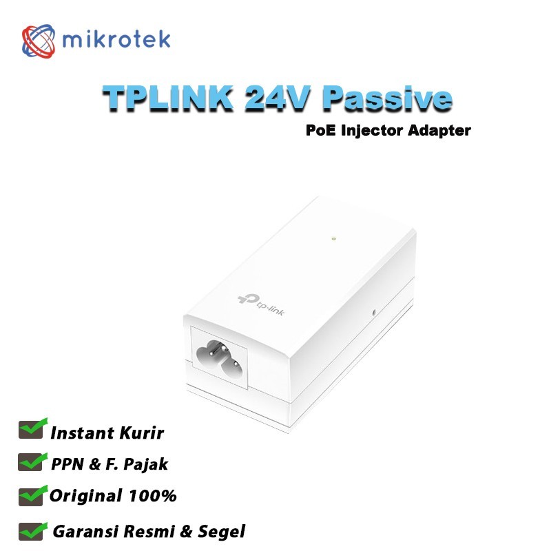 Jual TPLINK 24V Passive PoE Injector Adapter | Shopee Indonesia
