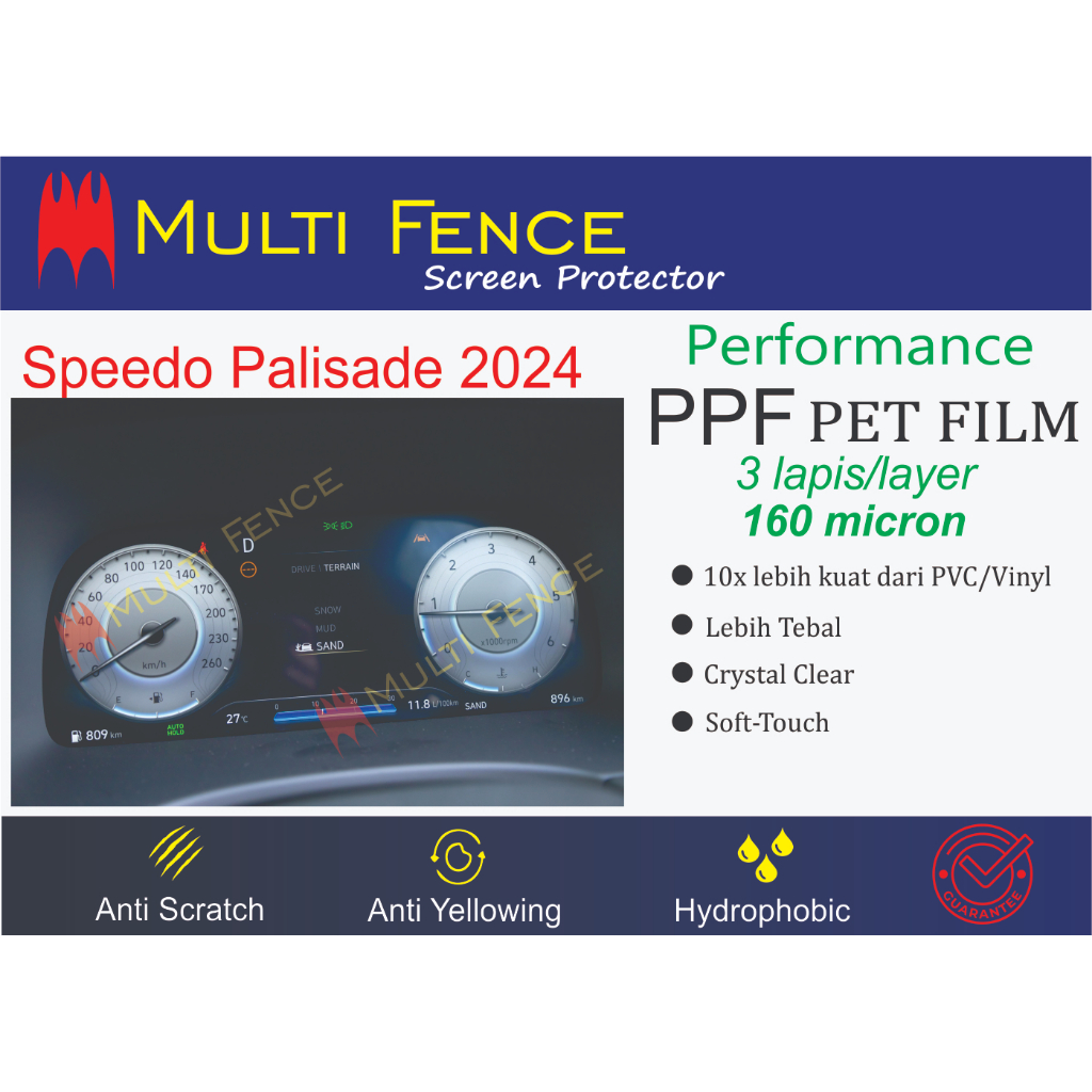 Jual Anti Gores Speedometer Hyundai Palisade 2024 | Shopee Indonesia