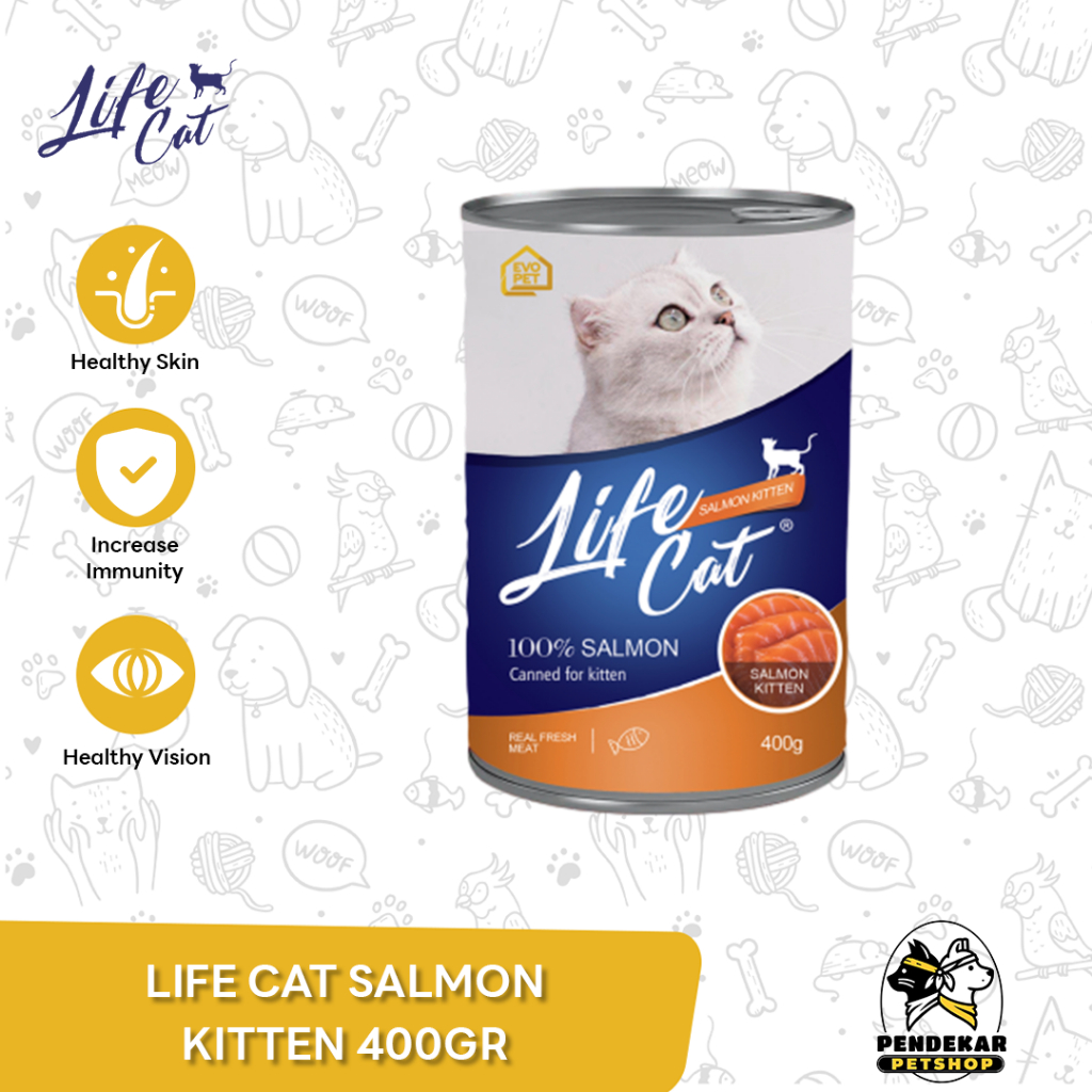 Jual Makanan Kucing Life cat Basah Keleng 400Gram | Shopee Indonesia