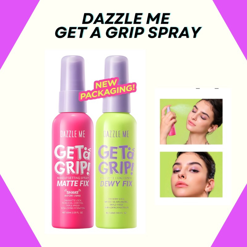 Jual DAZZLE ME Get a Grip! Makeup Setting Spray | Setting Spray Dewy ...