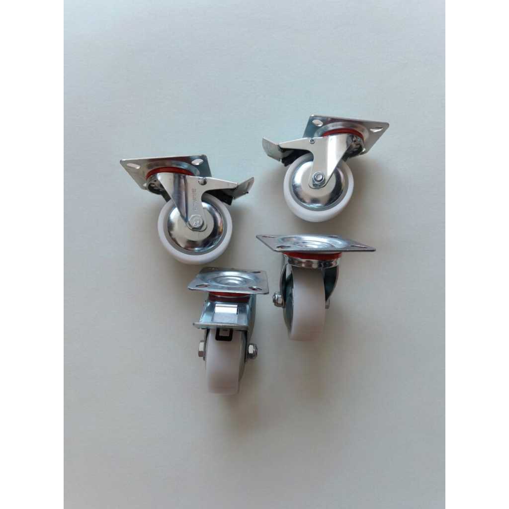 Jual BRANCH Roda Nilon 4 Inch Putih - Hidup, Mati, Rem | Shopee Indonesia