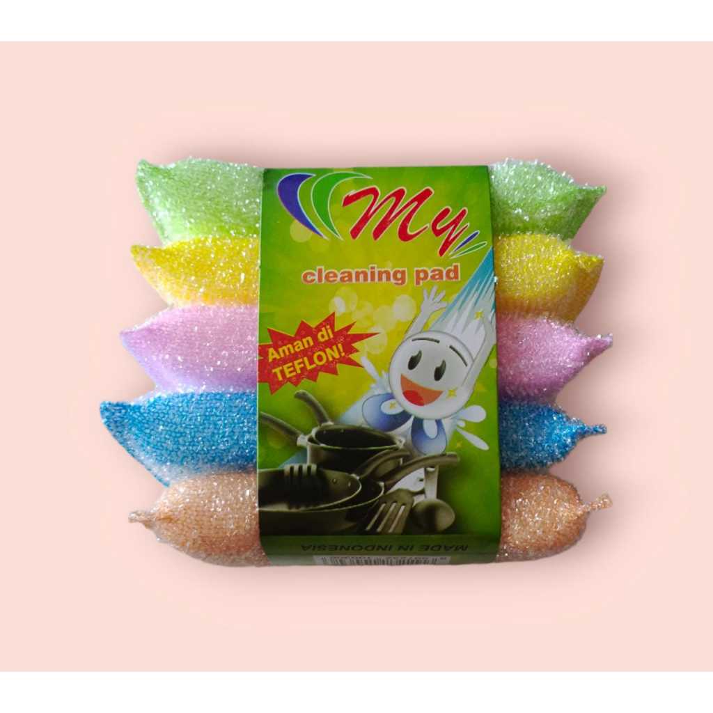 Jual Spons Cuci Piring Warna Warni Spon isi 5 | Shopee Indonesia