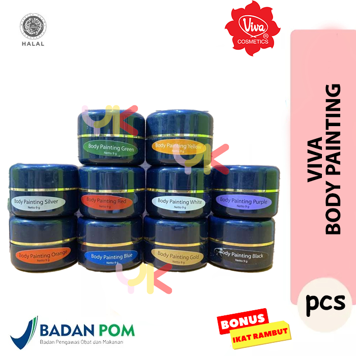 Jual Viva Body & Face Painting - WATERPROOF Viva Body Painting Face cat ...