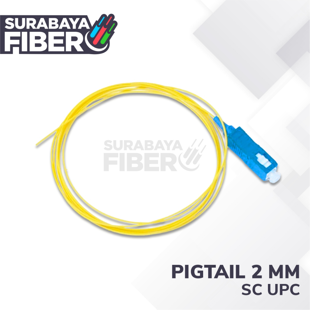 Jual Kabel Pigtail SC UPC Kuning 2mm - Kabel sambungan fiberoptik ...