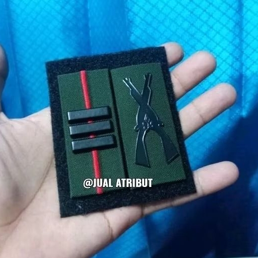 Jual Pangkat PDL Kerah Baju PDL KAPTEN INF Korps Infanteri logam Timbul ...