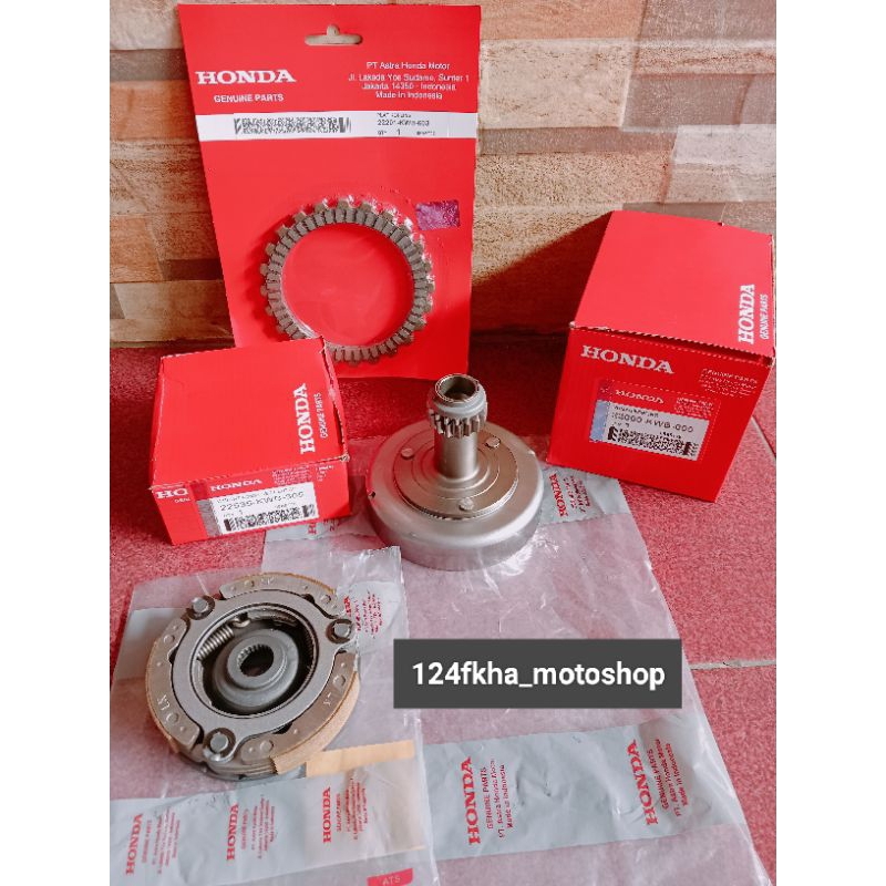 Jual paket kopling lonceng kampas ganda Assy plat kopling Honda Blade/Revo absolute ORI (KWB ...