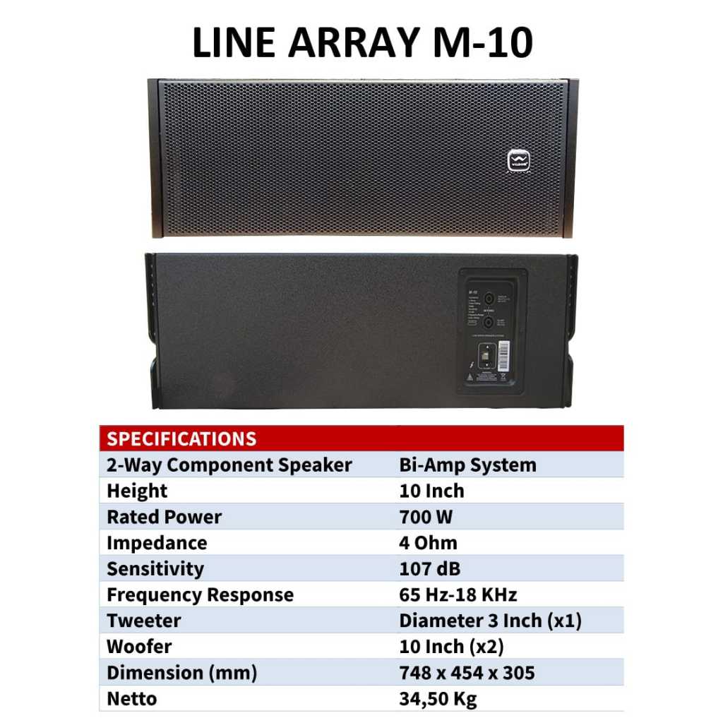 Jual Speaker LINE ARRAY WISDOM M10 | Shopee Indonesia