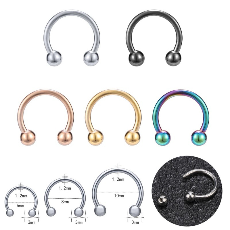 Jual ANTING TINDIK PIERCING BARBEL TELINGA EAR HIDUNG BIBIR JEPIT FAKE ...