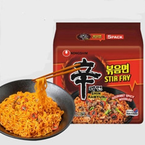 Jual NONGSHIM Shin Ramyun Stir Fry Spicy Noodle Multi Pack 131gr@5pcs ...