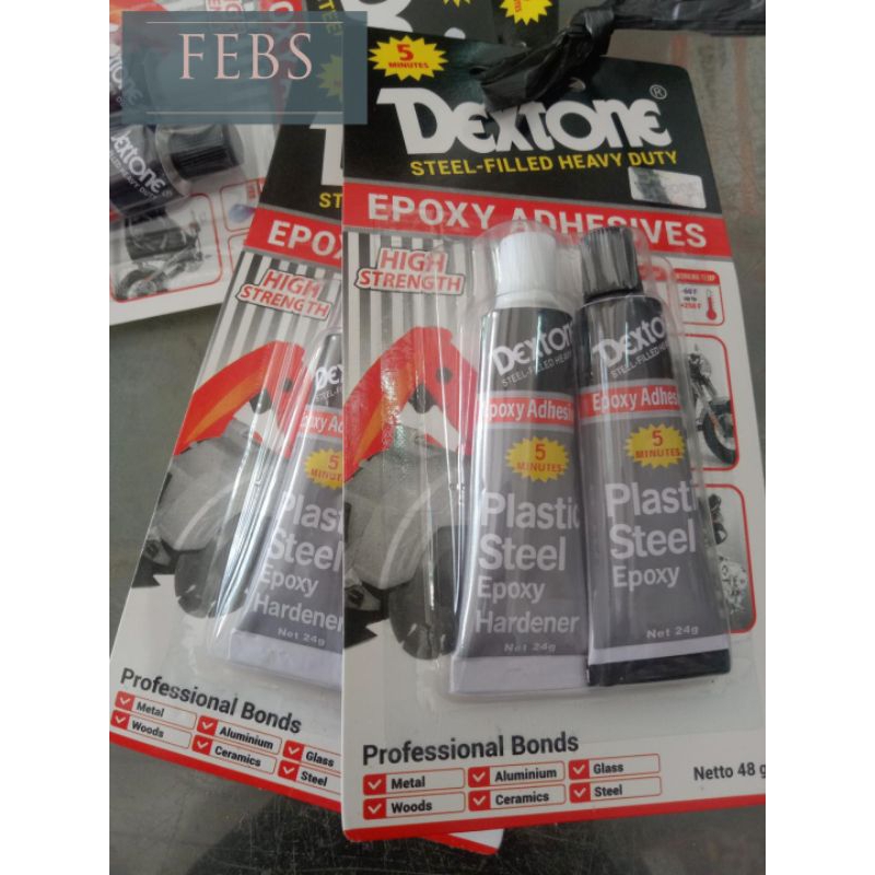 Jual Lem epoxy Dextone Steel-Filled Heavy Duty 5 Minutes 48gr | Shopee ...