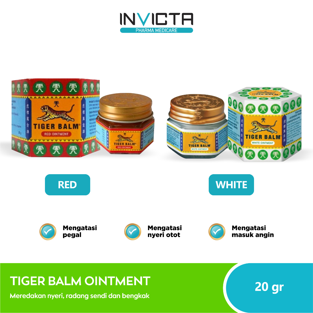Jual Tiger Balm Ointment ( Red dan White ) - 20 gr | Shopee Indonesia