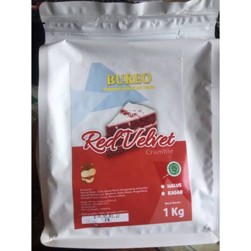 Jual bureo red velvet crumb repack 250 gr | Shopee Indonesia