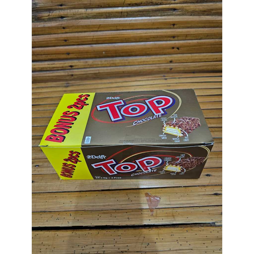 Jual Delfi TOP Wafer Chocolate 1 Box isi 24 pcs | Shopee Indonesia