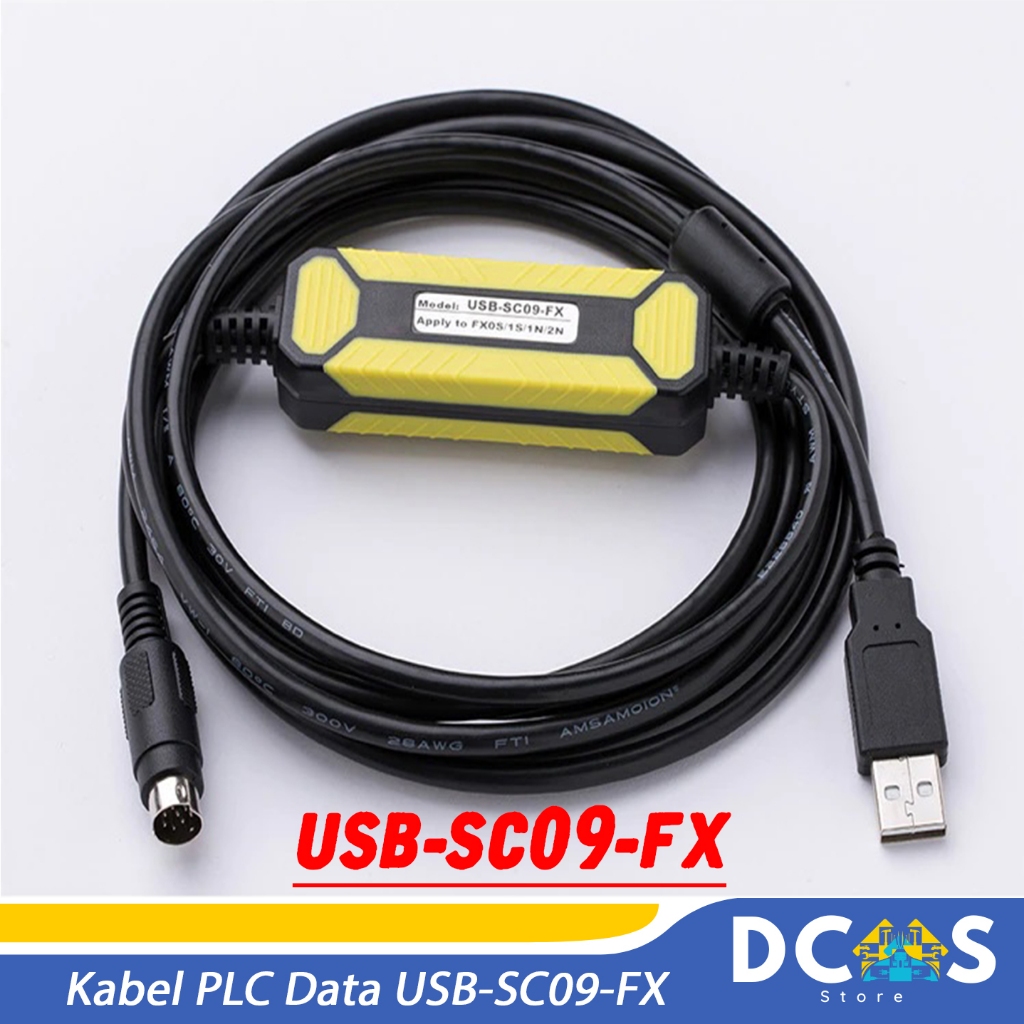 Jual USB-SC09-FX PLC data Programming Cable FOR MITSUBISHI FX Kabel PLC ...