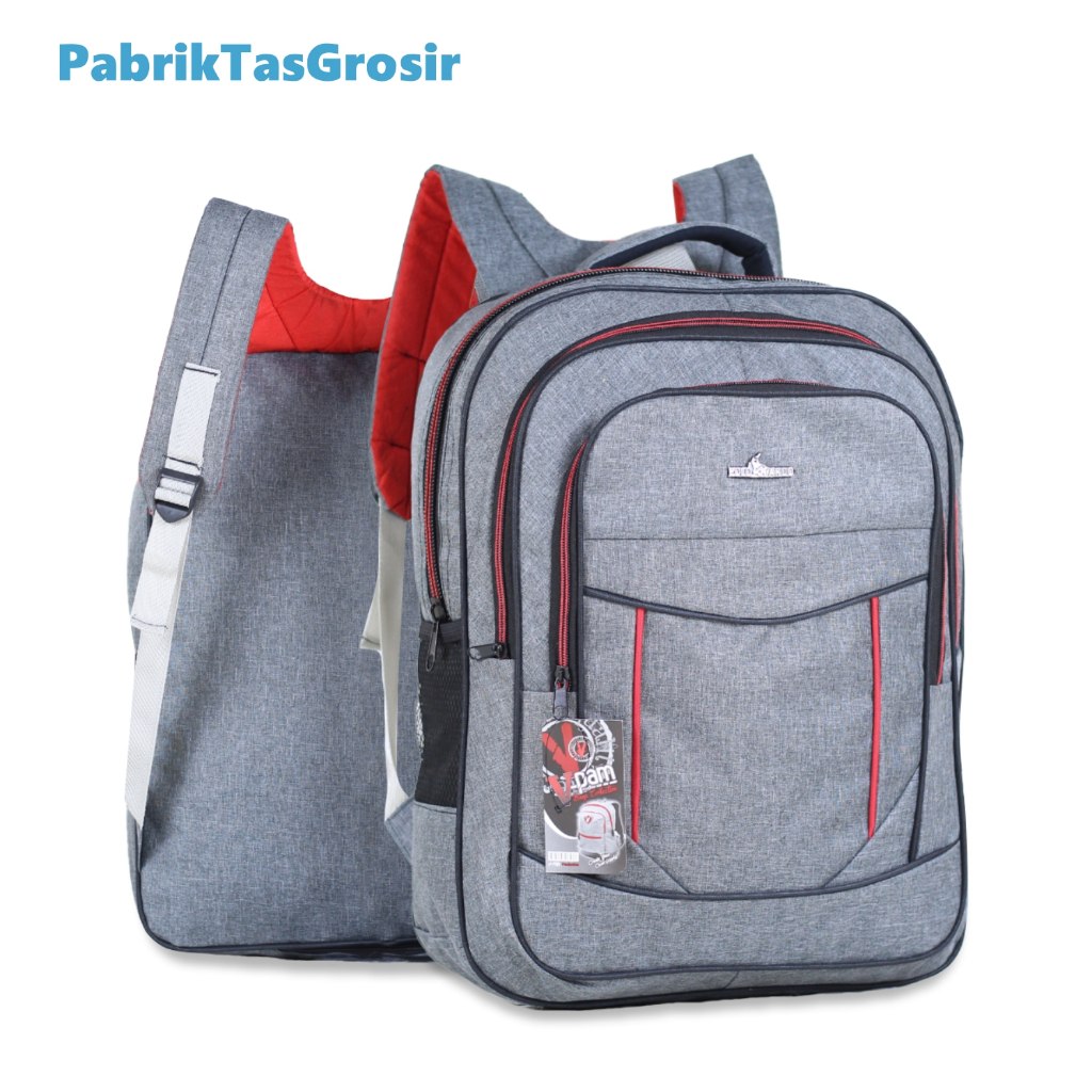 Jual Tas Gendong Polo Ardo Denim Backpack Cowok SMP SMA Keren Bahan ...