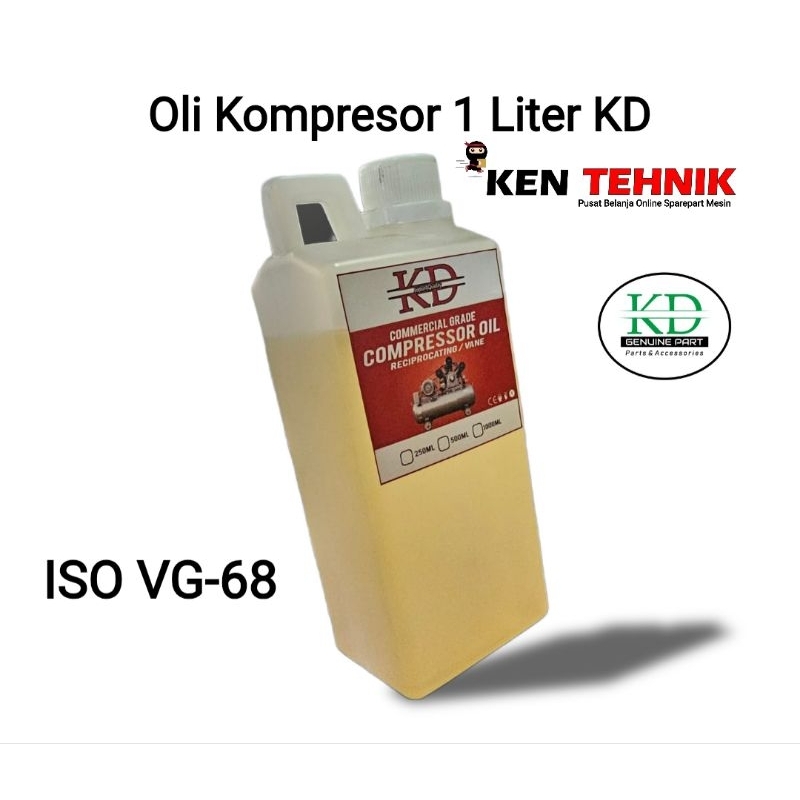 Jual Oli Khusus Kompresor 1 Liter KD ISO VG-68 | Shopee Indonesia