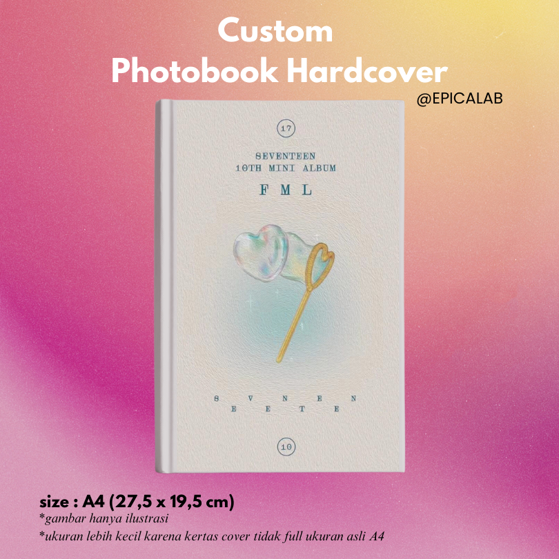 Jual (A4 27,5 x 19,5 cm) Epicalab Photobook Custom Album Foto Pop ...