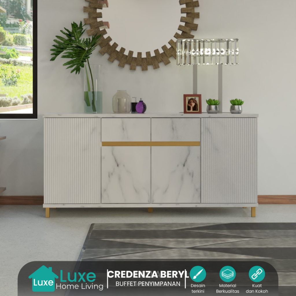 Jual LUXE HOMELIVING - BUFFET PENYIMPANAN barang minimalis muat banyak ...