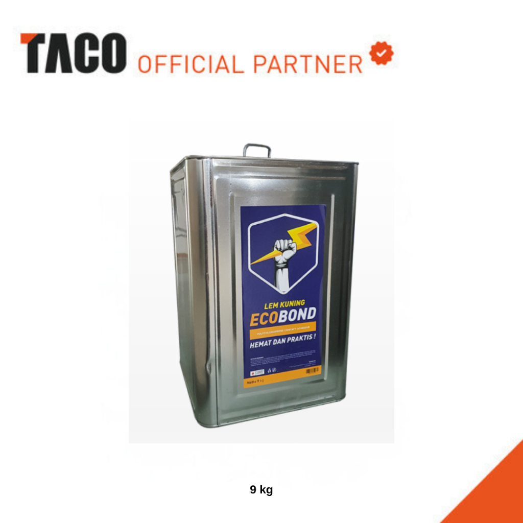 Jual LEM KUNING TACO ECOBOND 9 KG (Lem untuk Vinyl Flooring) | Shopee Indonesia